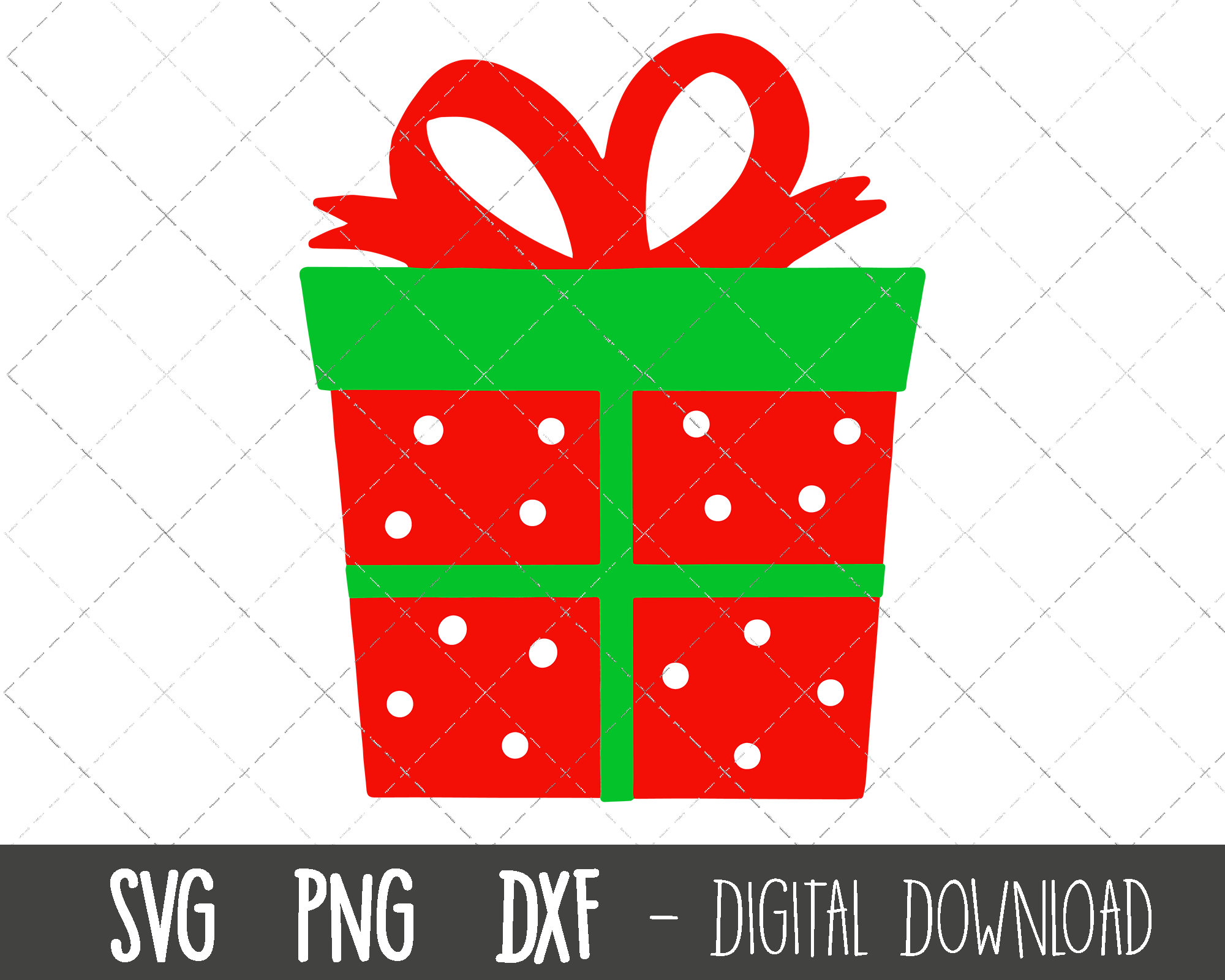 Kerstcadeau svg cadeau clipart cadeau clipart kerstmis svg | Etsy
