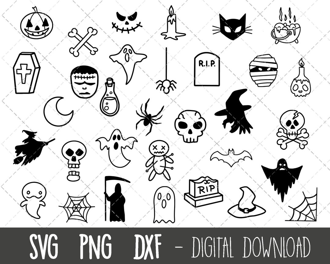 Halloween Svg Bundle, Halloween Clip Art, Halloween Svg, Cute Halloween ...