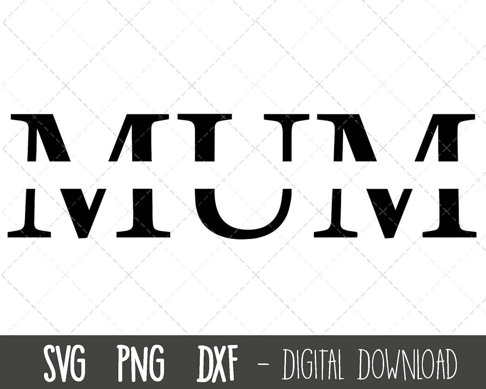 Mum SVG Mother Svg Mother's Day SVG Mum Split Name - Etsy