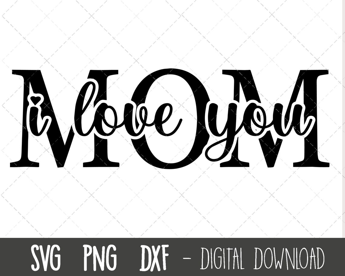 Mom SVG Mother Svg Mother's Day SVG Mom Split Name - Etsy