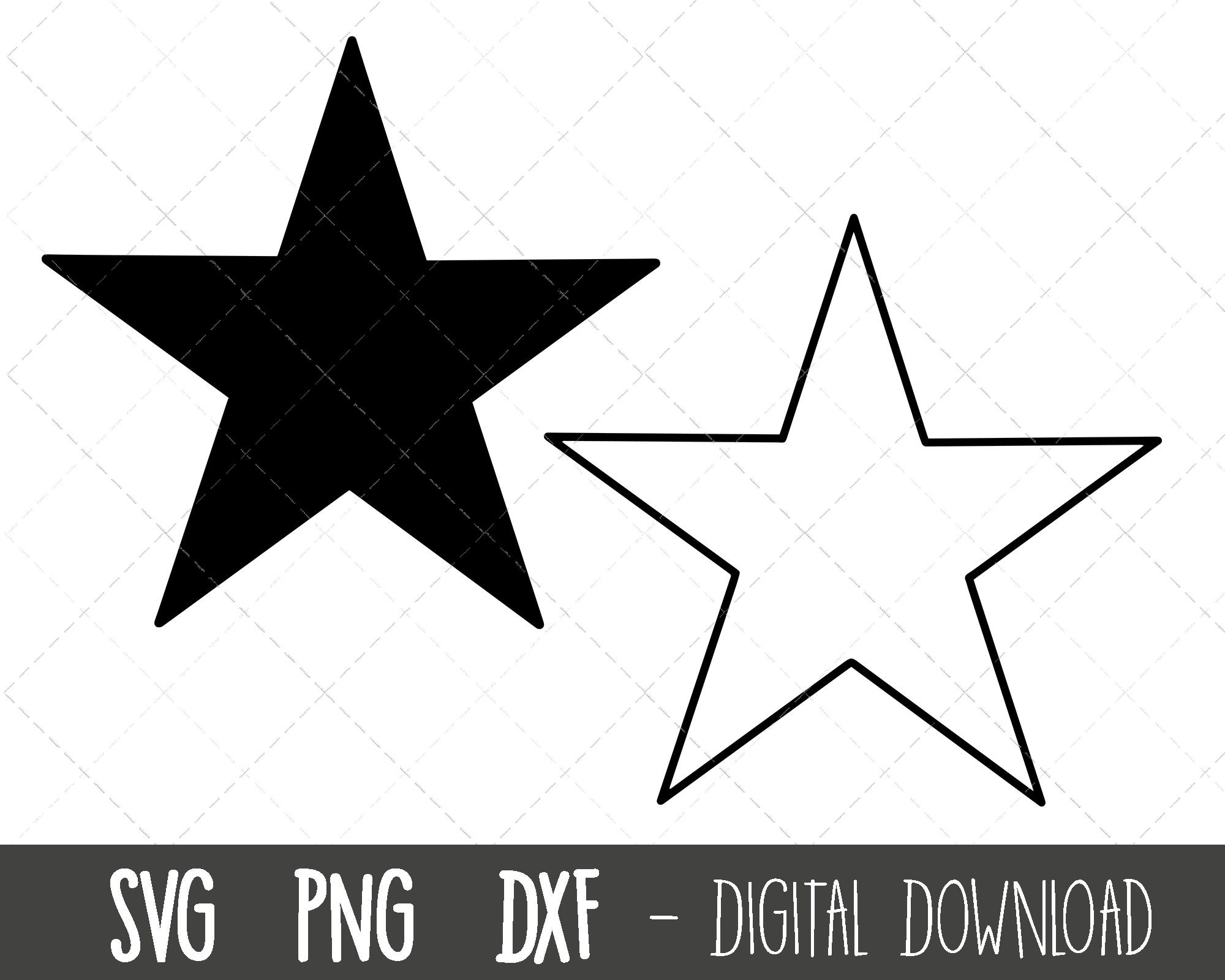 Star SVG Star Silhouette Svg Star Svg Bundle Star Clipart | Etsy