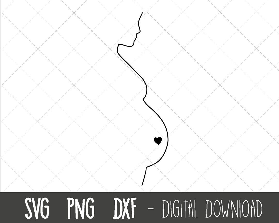 Pregnant Woman Svg Pregnancy Svg Pregnancy Clipart Pregnant Woman