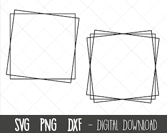 Square Outline Svg - Etsy