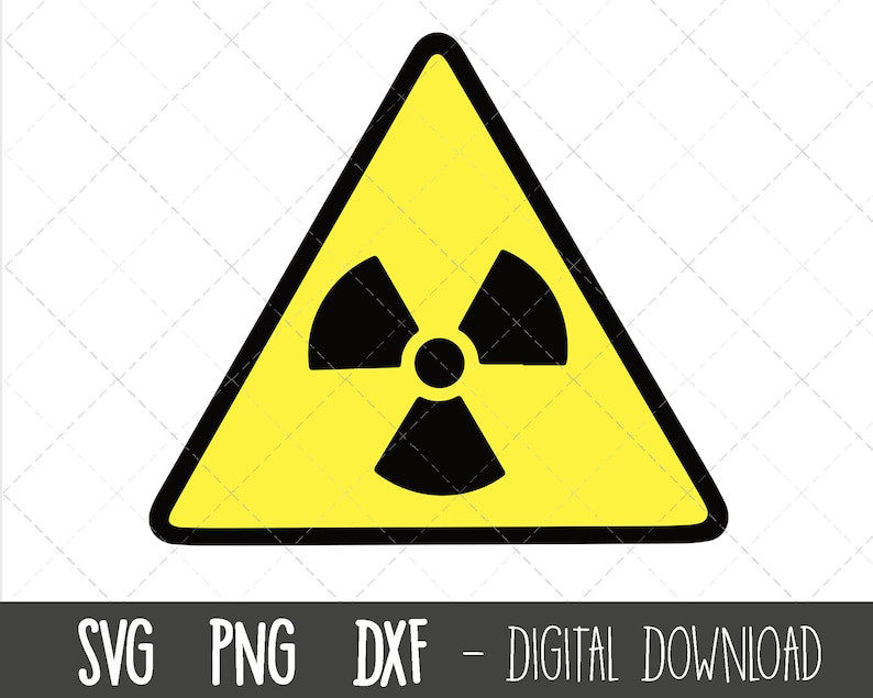 Radioactive Svg Radioactive Sign Svg Danger Signs Clipart - Etsy