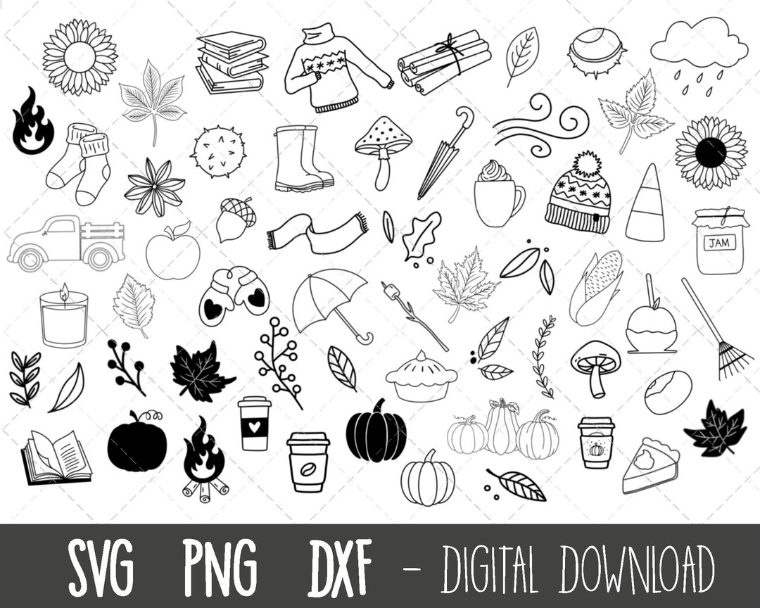 Fall SVG Bundle, Autumn Svg, Autumn Fall Clipart, Fall Signs Svg ...
