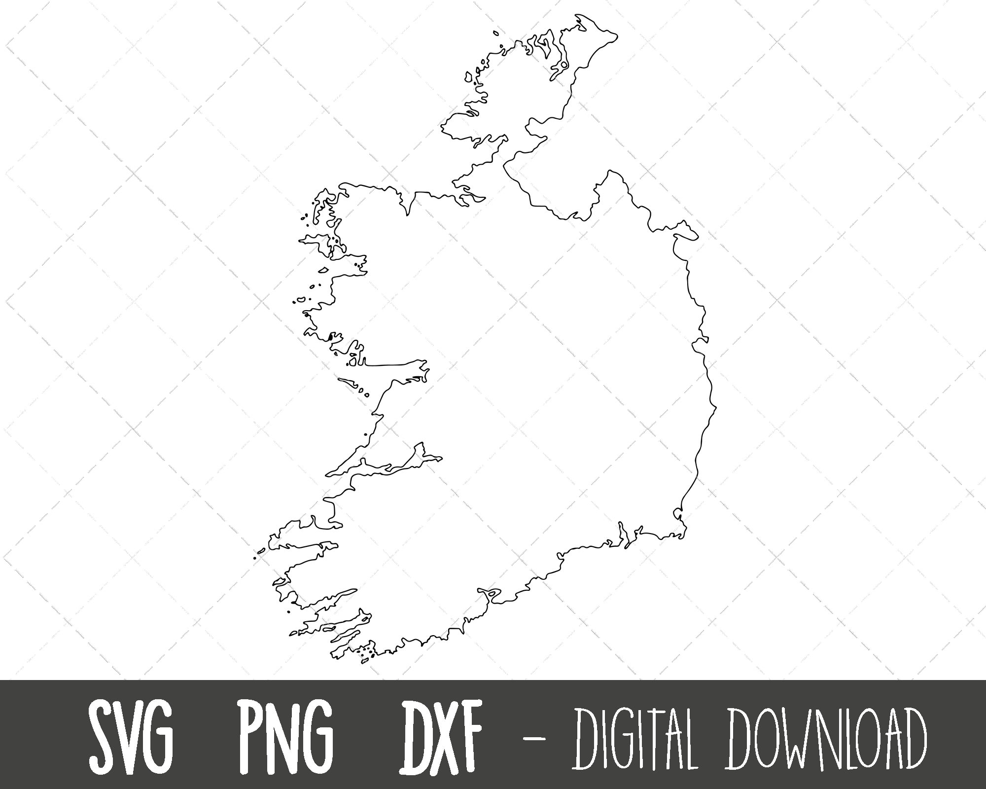 Ireland Svg Ireland Map Svg Ireland Map Png Irish Map - Etsy Canada