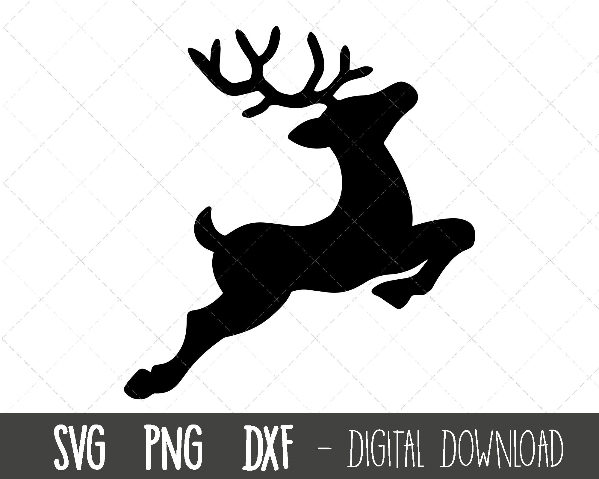Flying Reindeer Stencil