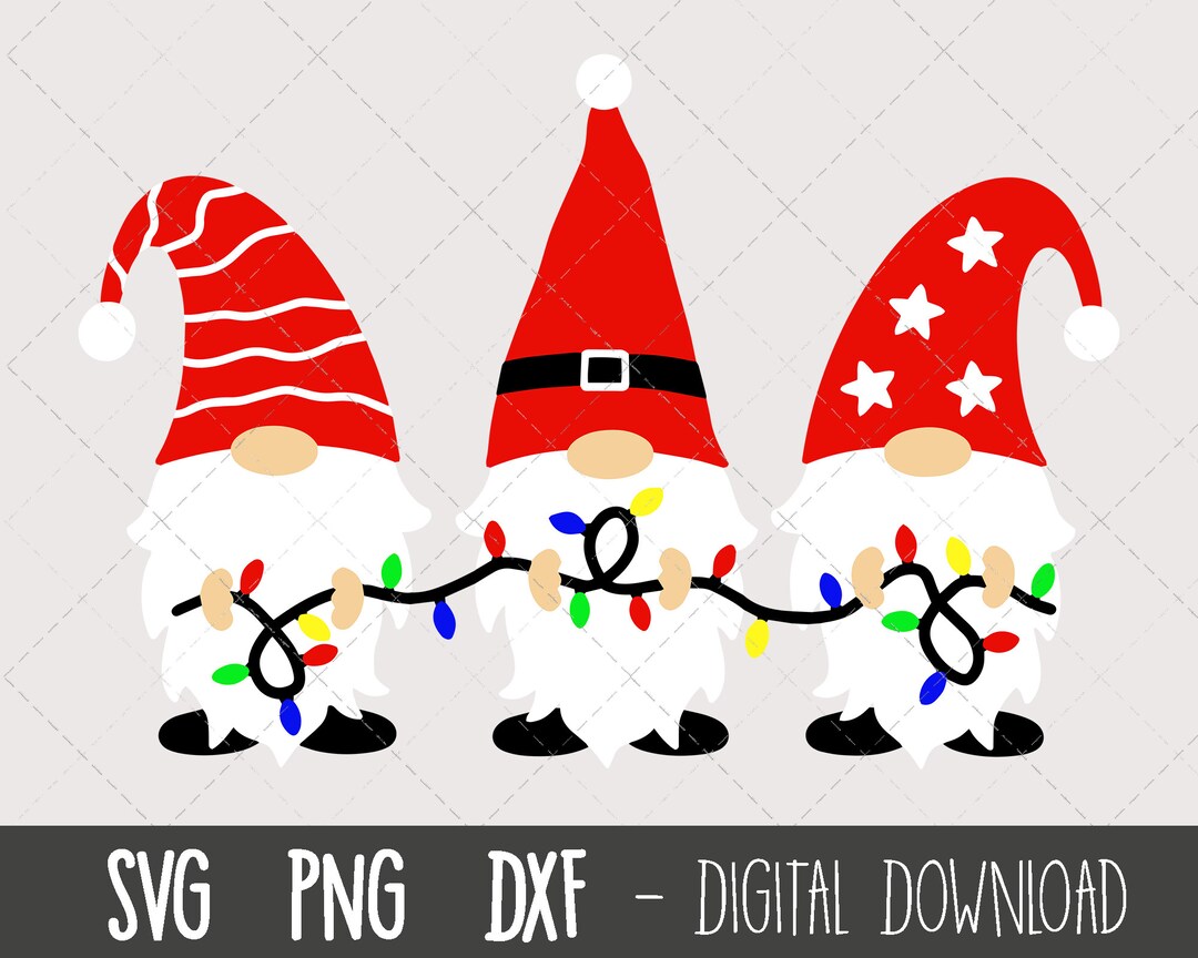 Christmas Gnome SVG, Santa Gnomes Svg Clipart, Holiday Gnomes Png ...