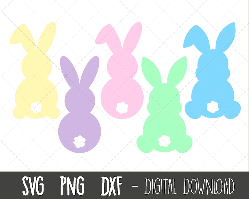 Easter Bunny SVG Bundle Bunny Svg Easter Svg Rabbit Svg - Etsy
