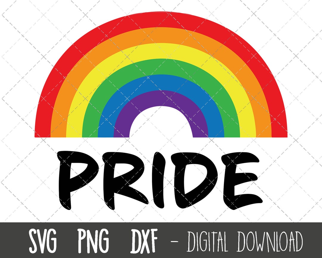 Rainbow Pride Svg, Rainbow Clipart, Rainbow Vector, Rainbow Png ...