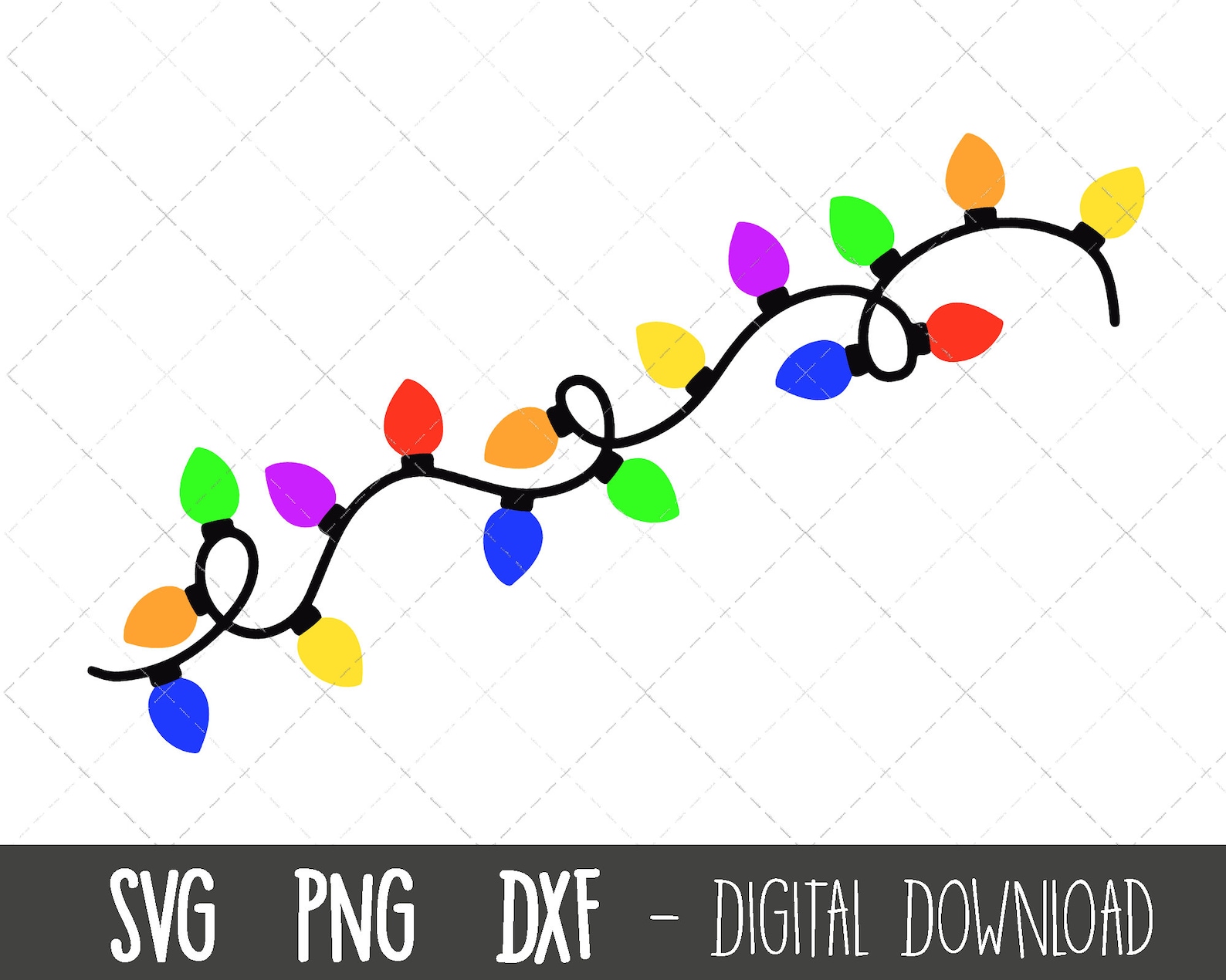 Christmas Light Svg, Christmas Clipart, Light Bulb Svg, Holiday Clipart ...