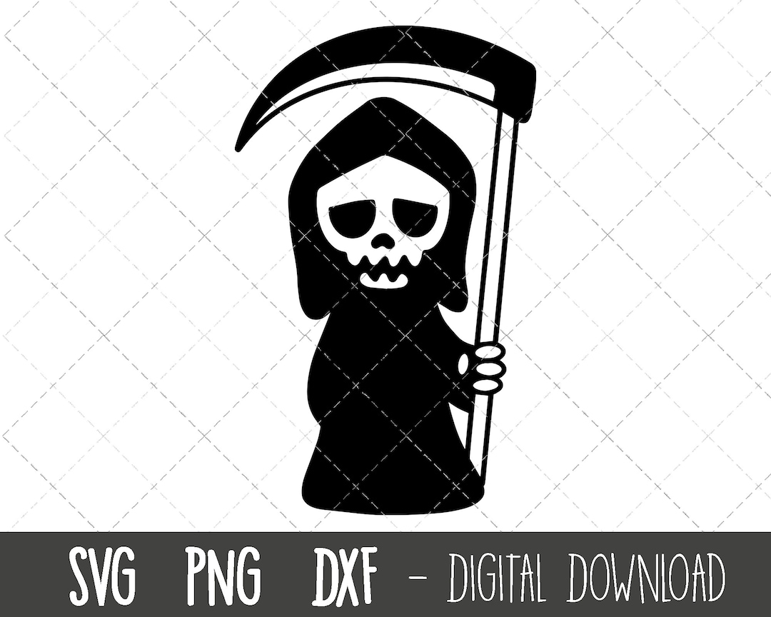 Grim Reaper Svg, Halloween Svg, Grim Reaper Clipart, Halloween Clipart ...