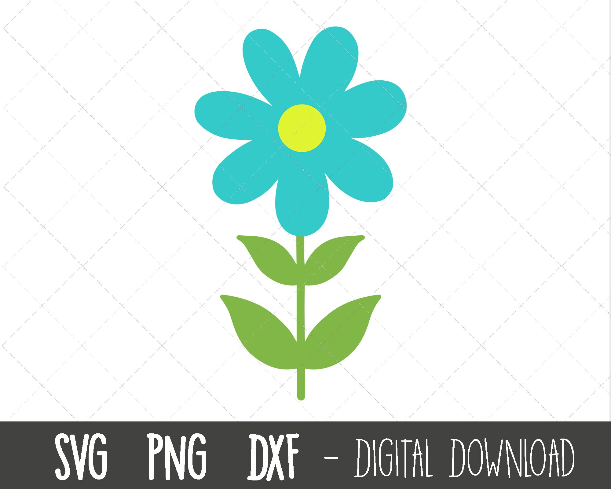 Spring Flower SVG Flower Svg Yellow Flower Png Flower | Etsy