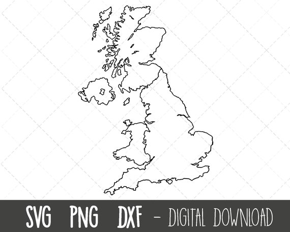Uk Map Outline Png Clipart Best