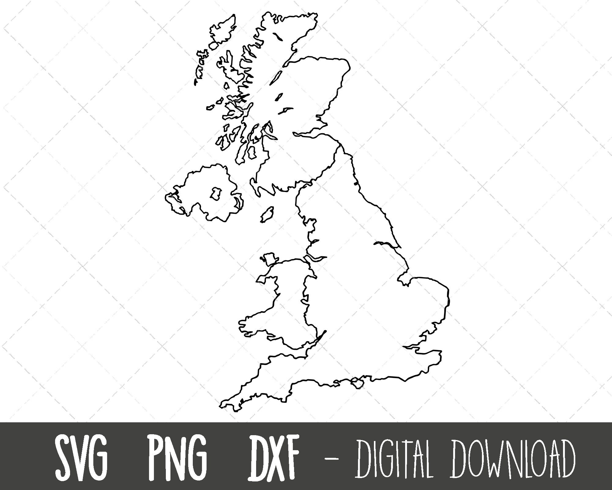 United Kingdom Svg United Kingdom Map Svg UK Map Png UK Map - Etsy UK