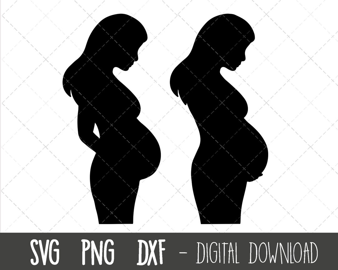 Pregnant Woman Svg Pregnancy Svg Pregnancy Clipart Pregnant Woman