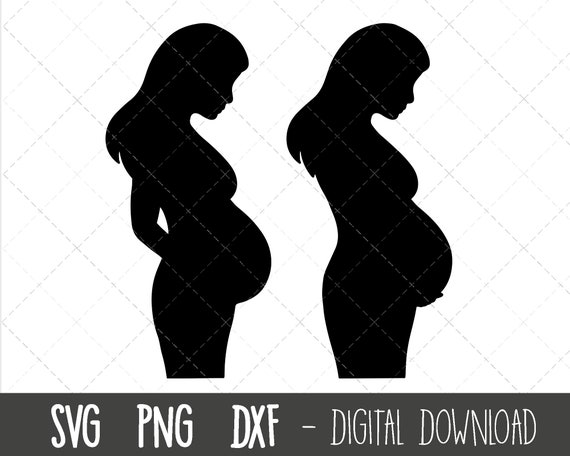 Pregnant Woman SVG Pregnancy Svg Pregnancy Clipart Pregnant - Etsy