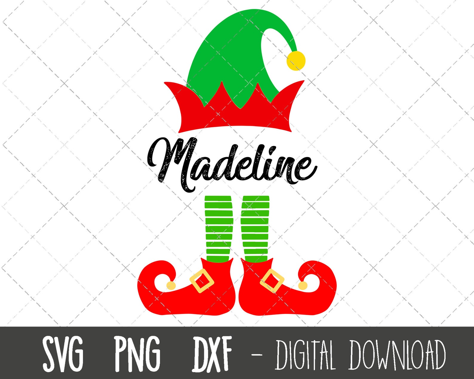 Elf Svg Elf Svg Christmas Svg Elf Monogram Svg Eft Hat - Etsy
