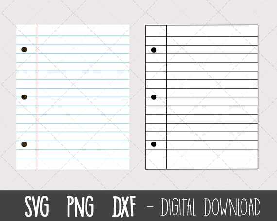 Notebook Paper Silhouette