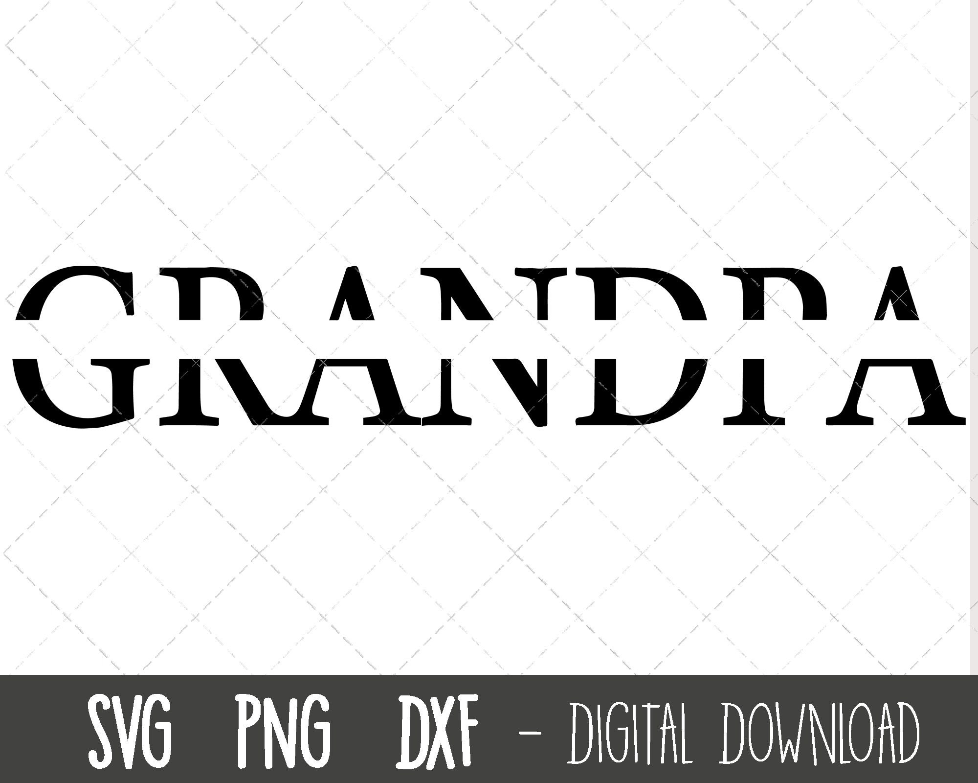 Grandpa SVG, Grandfather Svg, Grandpa Split Name Frame Svg, Grandad Svg ...