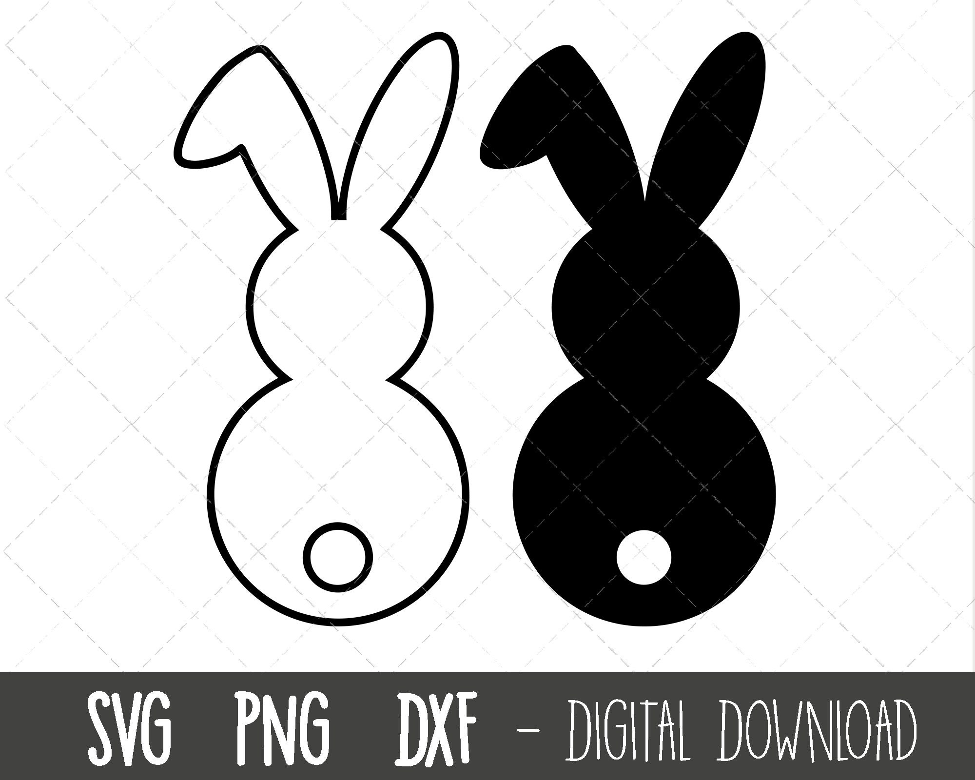 Easter Bunny SVG Bunny Svg Easter Svg Rabbit Svg Bunny | Etsy