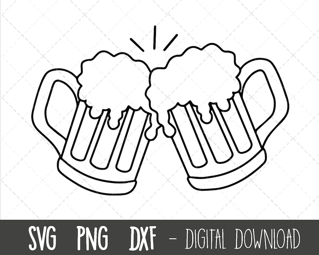 Beer SVG, Beer Cheers Svg, Beer Glass Svg, Beer Clip Art, Beer Stein ...