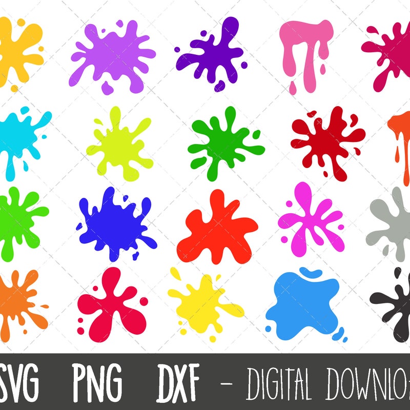 Paint Splatter Svg - Etsy