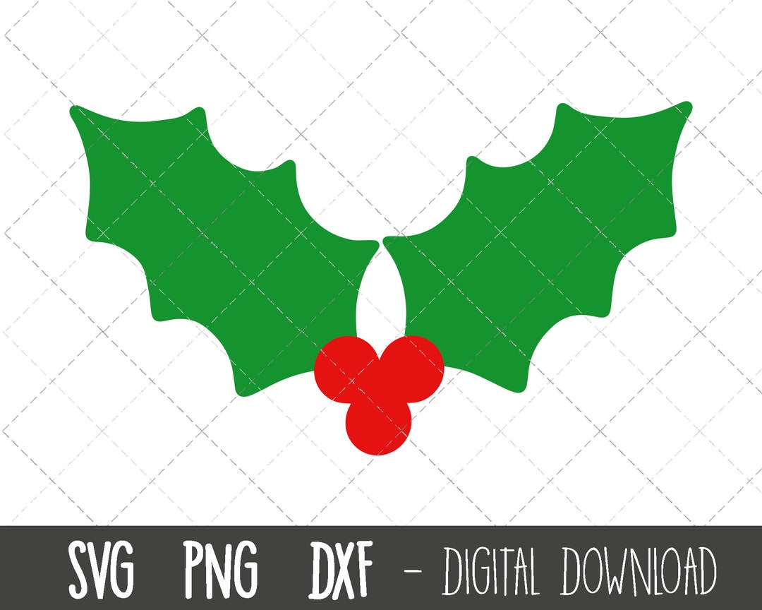 Holly Svg, Christmas Svg, Holly Clipart, Christmas Clipart, Holly Png ...