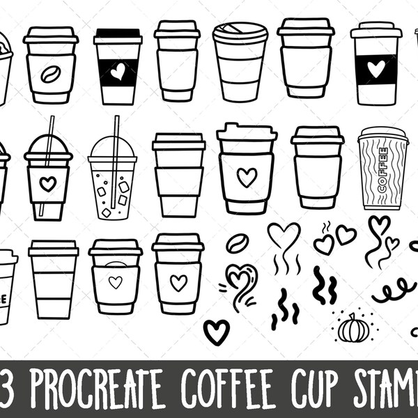 Coffee Cup Stamp - Etsy