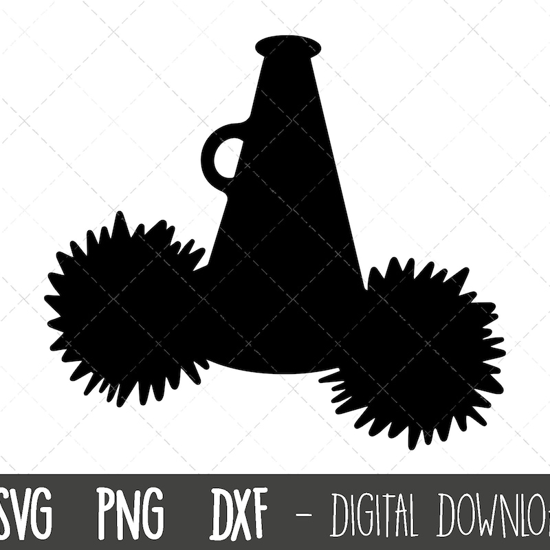 Megaphone and Pom Pom Svg - Etsy