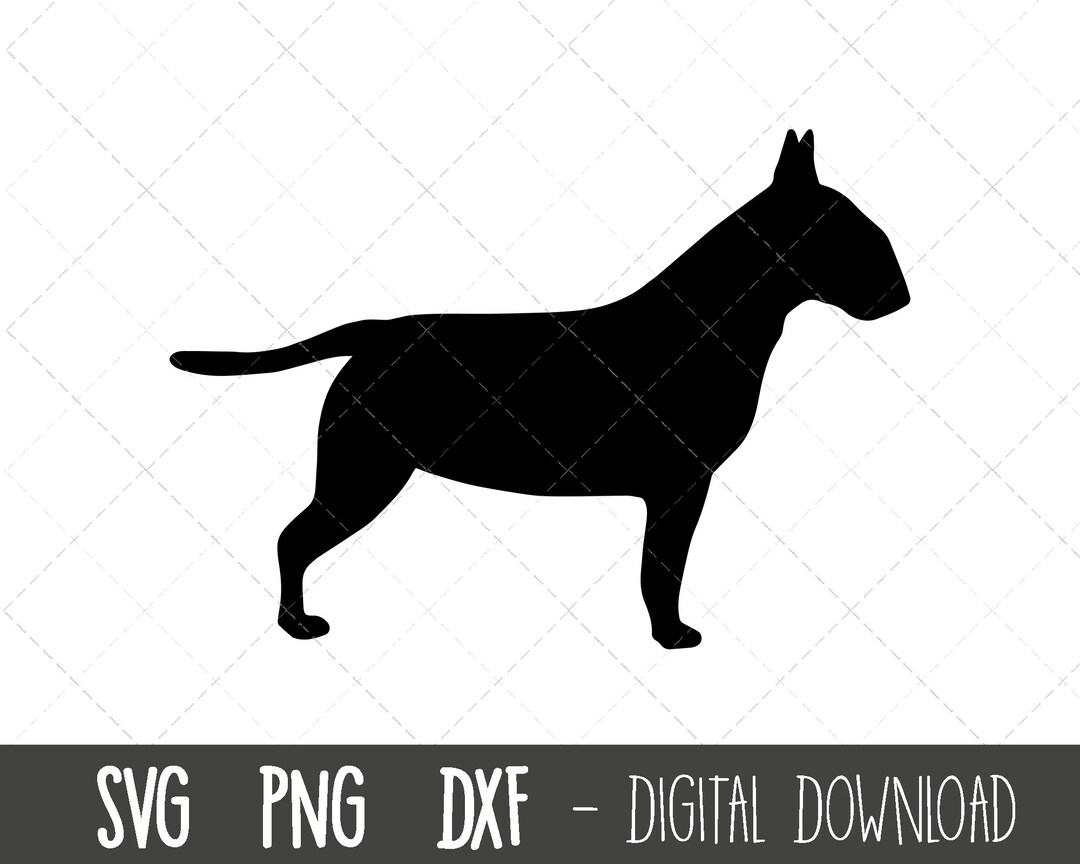 Bull Terrier Svg, Dog Svg, Bull Terrier Silhouette, Bull Terrier ...