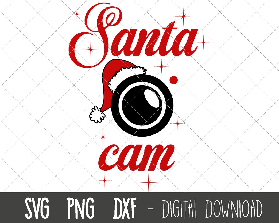 Santa Cam Svg, Santa Svg, Christmas Svg, Santa Svg File, Santa Camera ...