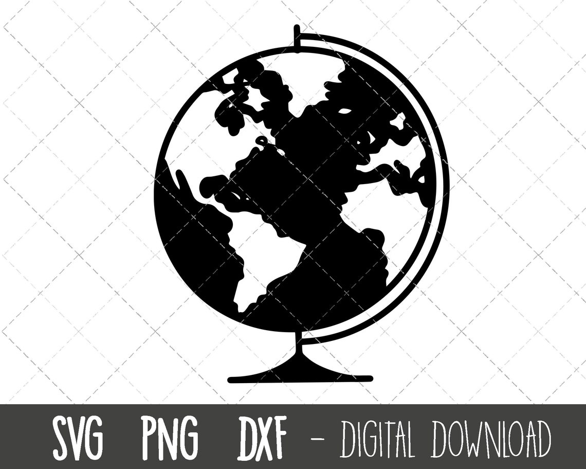 Globe Svg Science Svg Science Clipart Earth Svg World Png | Etsy