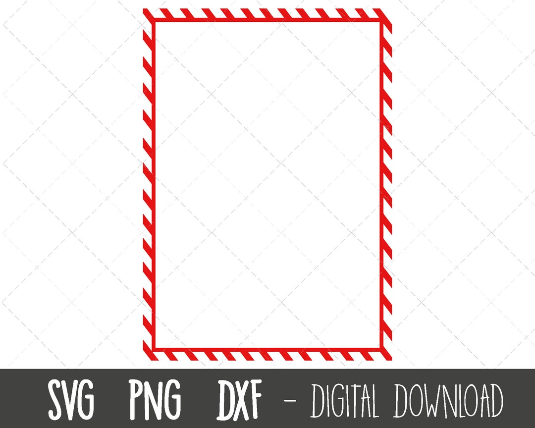 Christmas Candy Cane Border Svg, Candy Cane Border Png, Candy Cane Svg ...