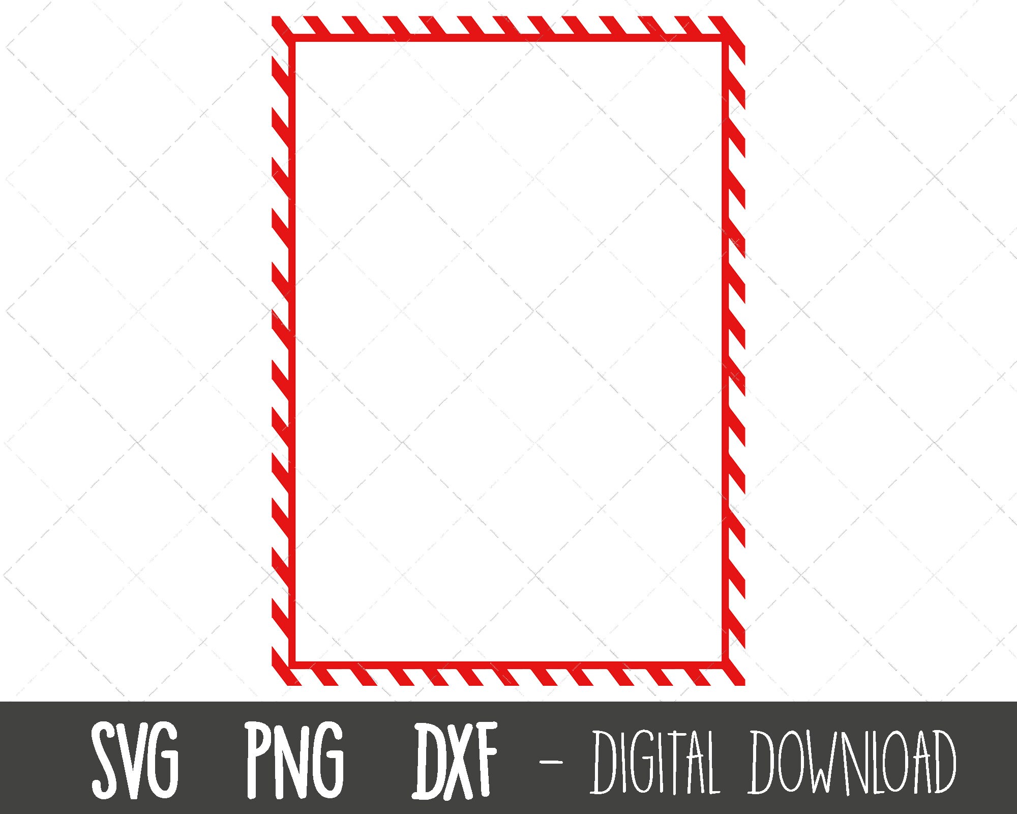 Christmas Candy Cane Border Svg Candy Cane Border Png Candy - Etsy ...