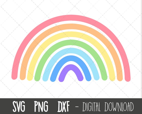 Rainbow Svg Rainbow Clipart Rainbow Vector Rainbow Png - Etsy