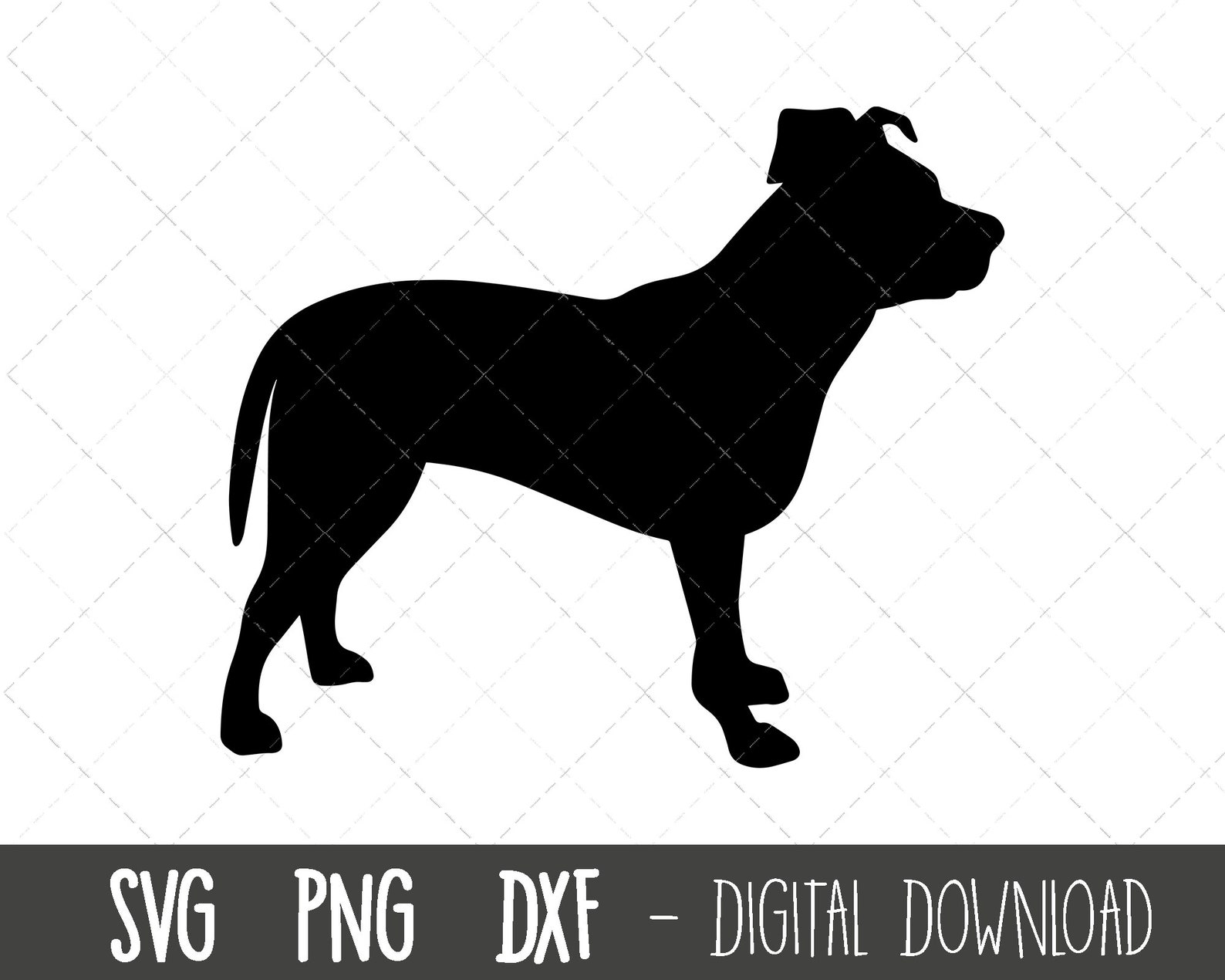 Pitbull Svg, Dog SVG, Pitbull Silhouette, Pitbull Outline Png, Terrier ...