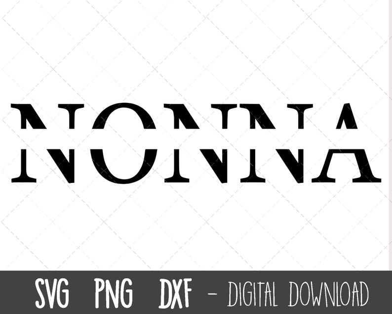 Nonna SVG Grandmother Svg Nonna Split Name Frame Svg - Etsy Canada