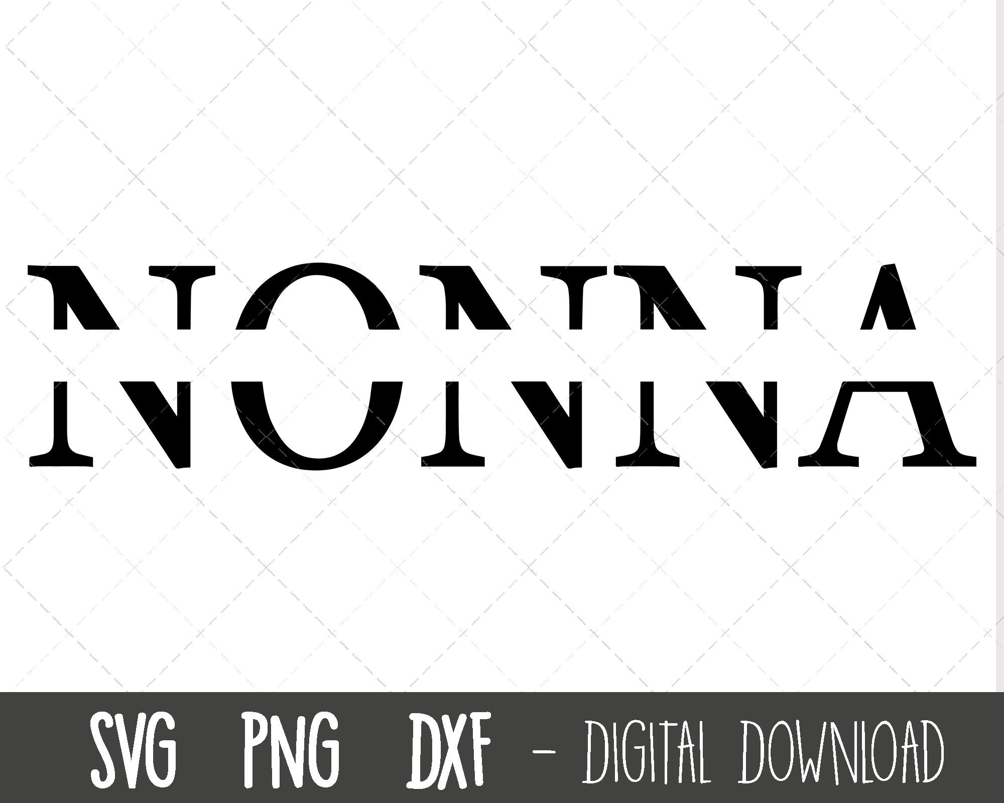 Nonna SVG Grandmother Svg Nonna Split Name Frame Svg - Etsy Canada