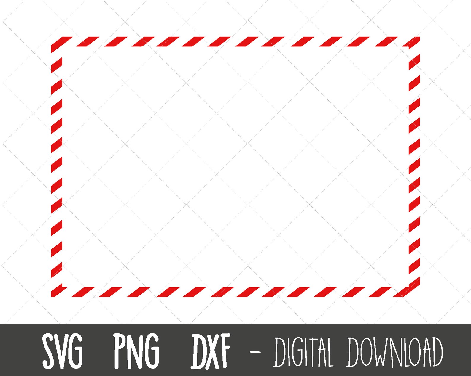 Christmas Candy Cane Border Svg Candy Cane Border Png Candy | Etsy