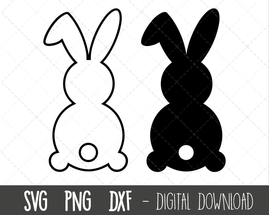 Easter Bunny SVG, Bunny Svg, Easter Svg, Rabbit Svg, Bunny Silhouette ...