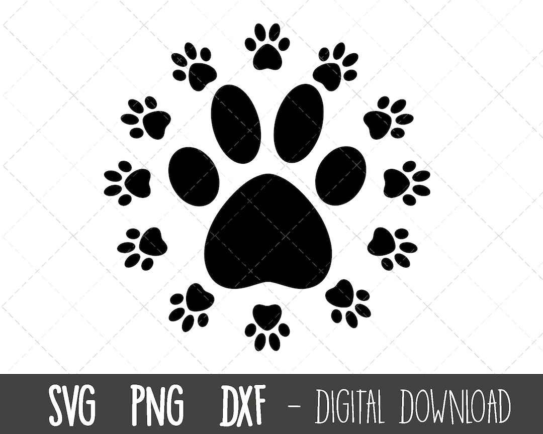 Hundepfote SVG, Pfoten svg, Pfote Svg, Tierpfote Svg, Pfote Clipart svg ...