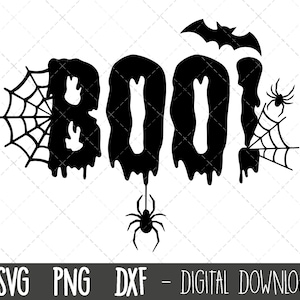 Boo Svg, Halloween Svg, Boo Silhouette Svg, Halloween Boo Png, Funny ...