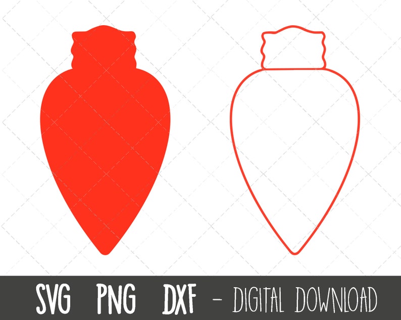 Lightbulb Svg Christmas Lightbulb Clipart Light Bulb | Etsy