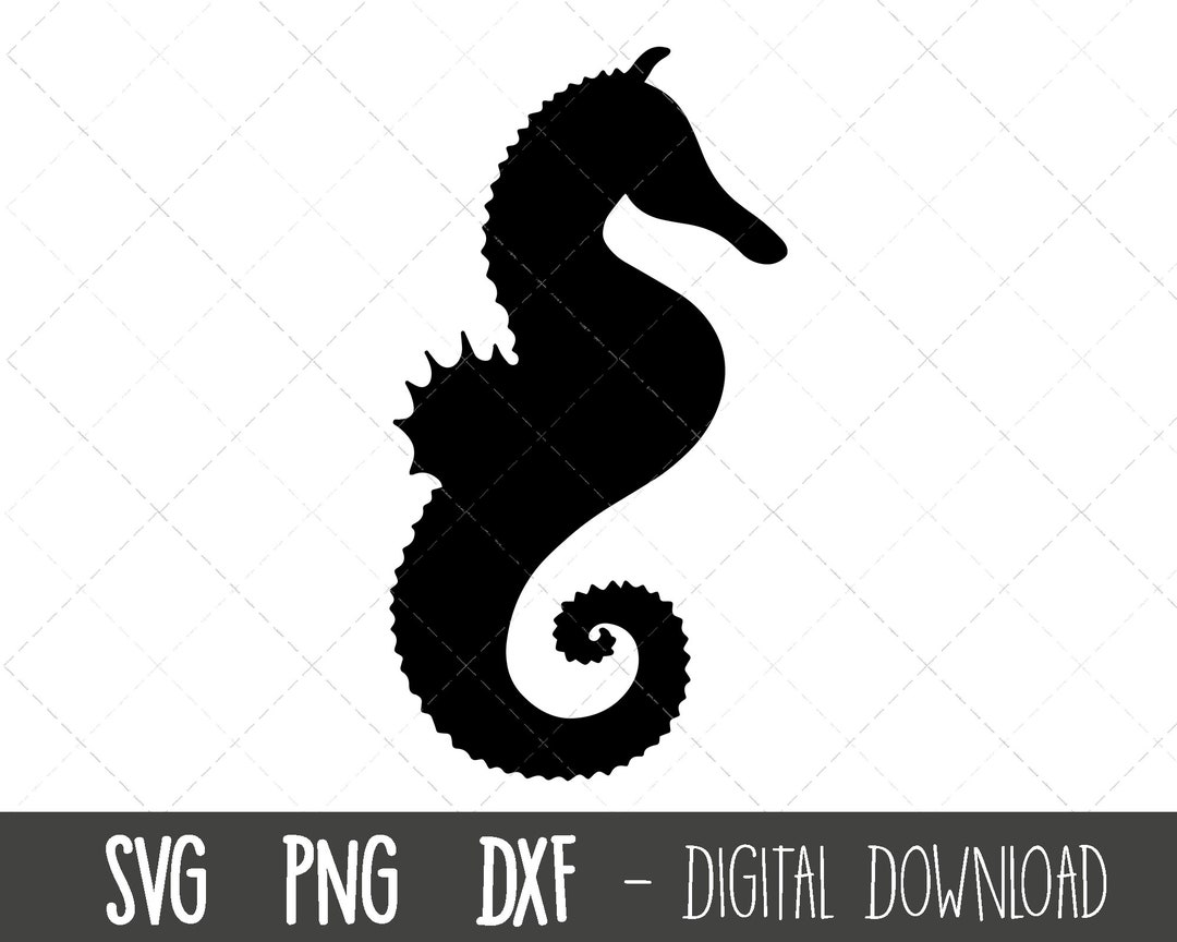 Seahorse SVG, Seahorse Cut File, Seahorse Clipart, Seahorse Outline ...