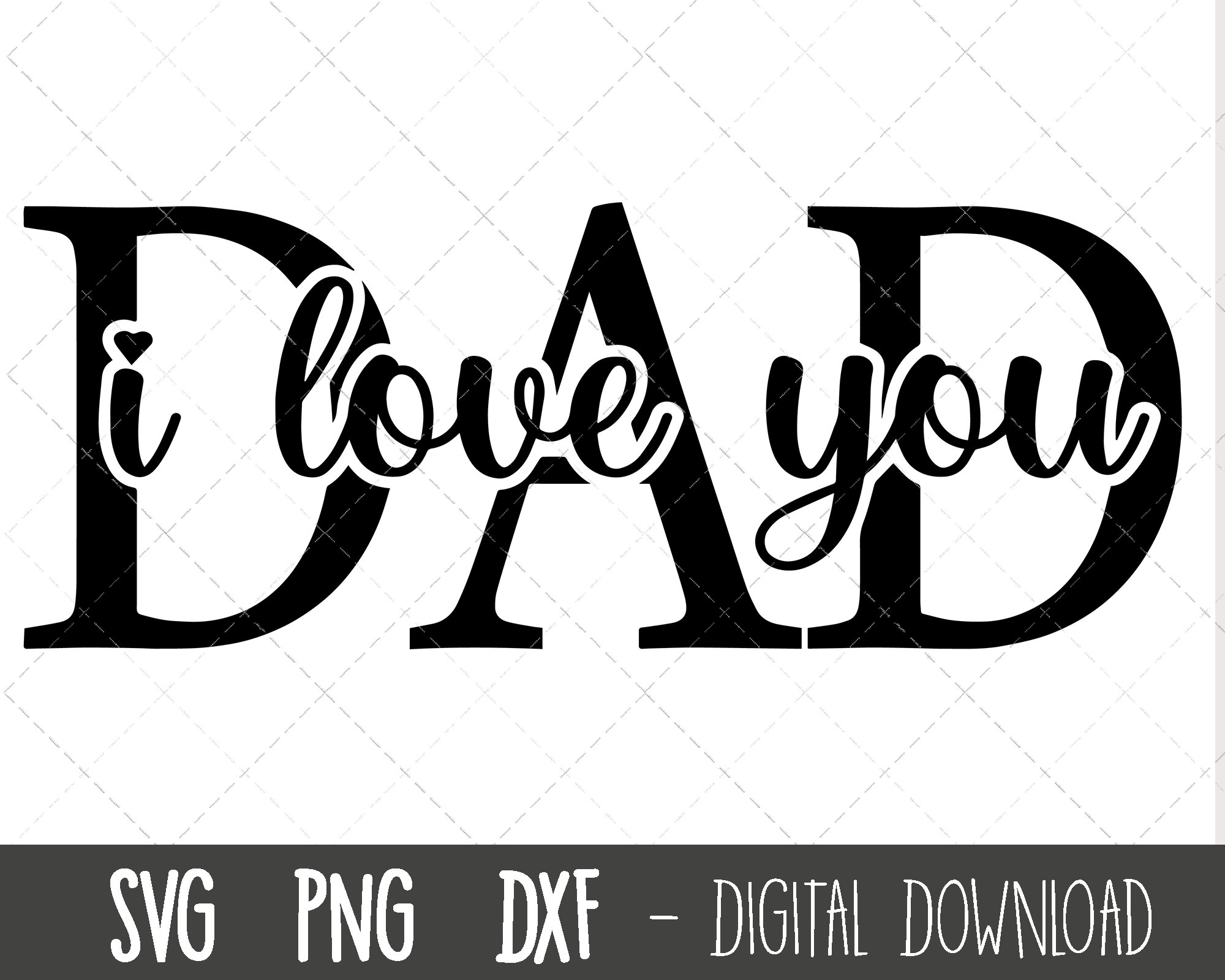Dad SVG Father Svg Father's Day SVG Dad Split Name - Etsy