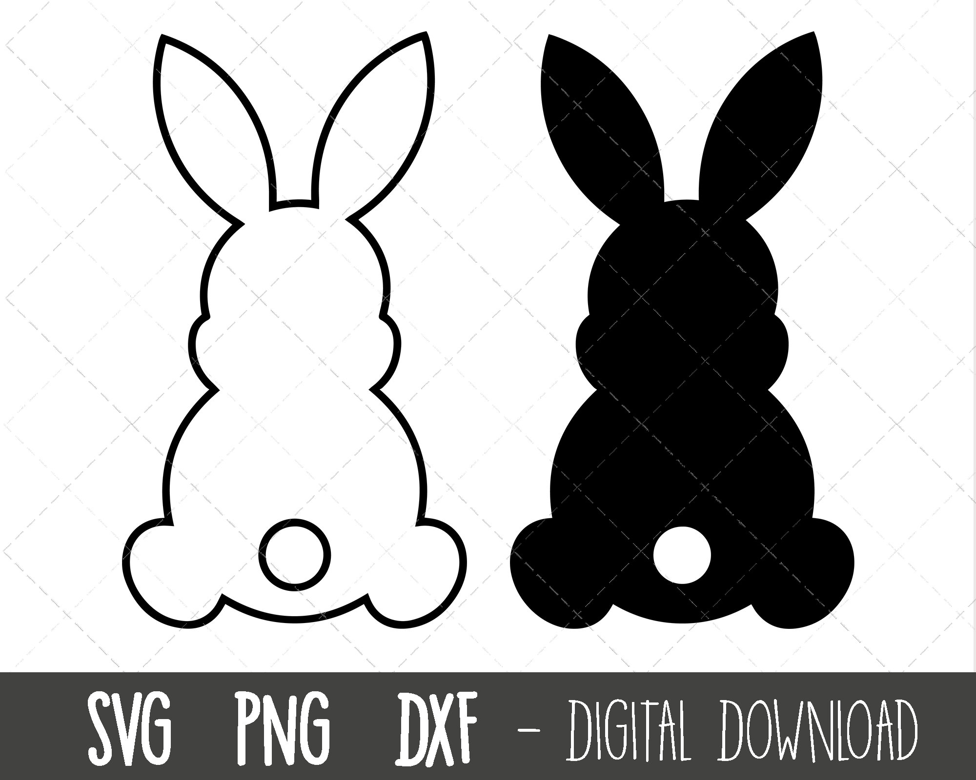 Easter Bunny SVG, Bunny Svg, Easter Svg, Rabbit Svg, Bunny Silhouette ...