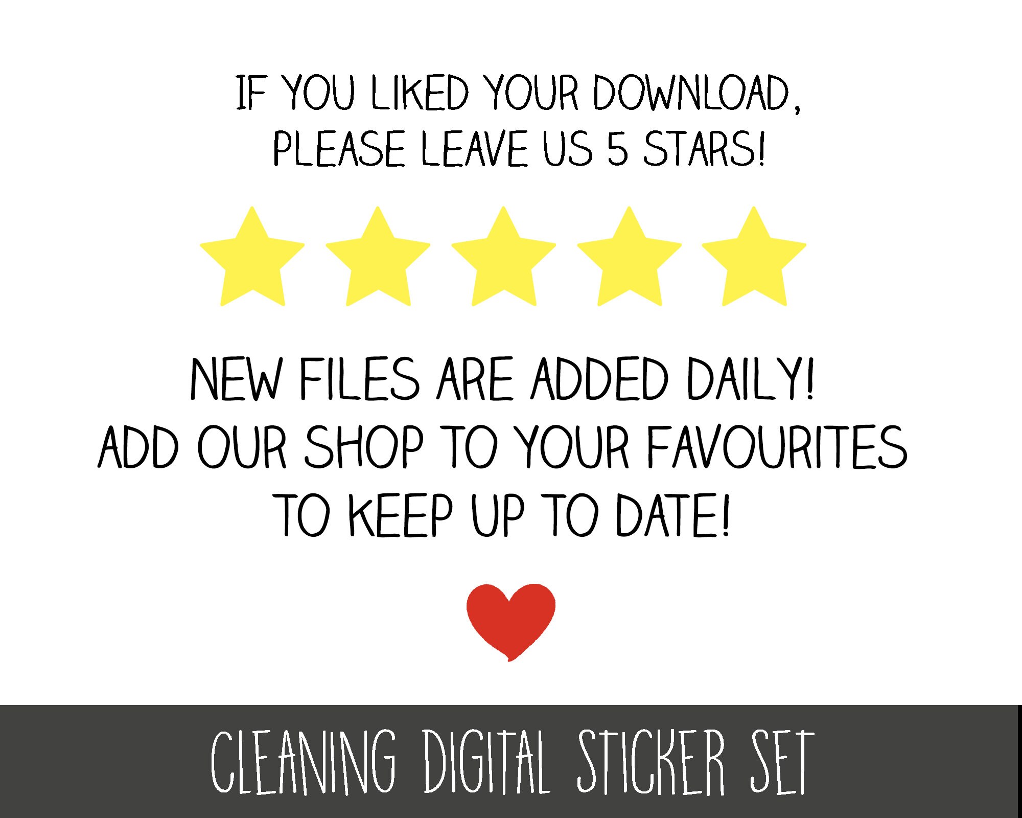 Cleaning Digital Stickers Goodnotes Stickers Pre-cropped | Etsy