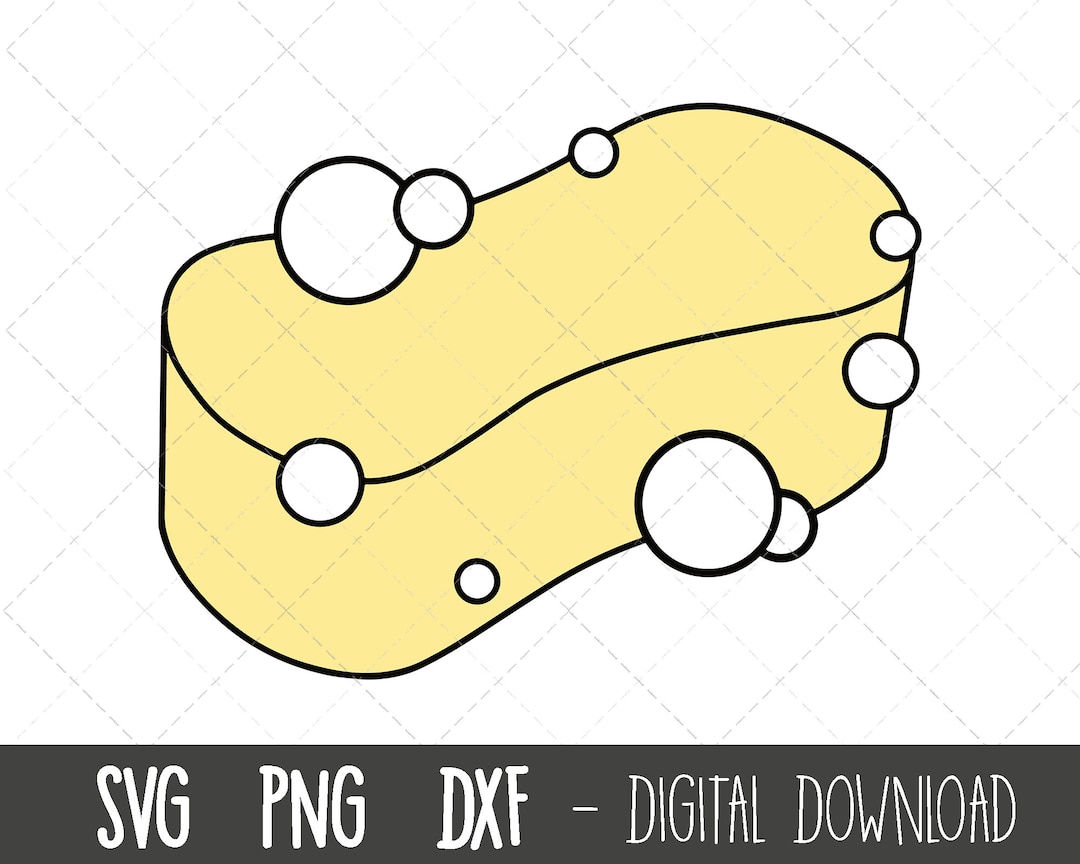 Sponge Svg, Sponge Clipart, Cleaning Clipart, Soap Svg, Soapy Sponge ...