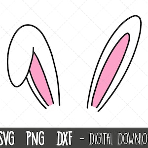 Bunny Ears SVG, Easter Svg, Easter Svg, Bunny Png, Rabbit Clipart ...